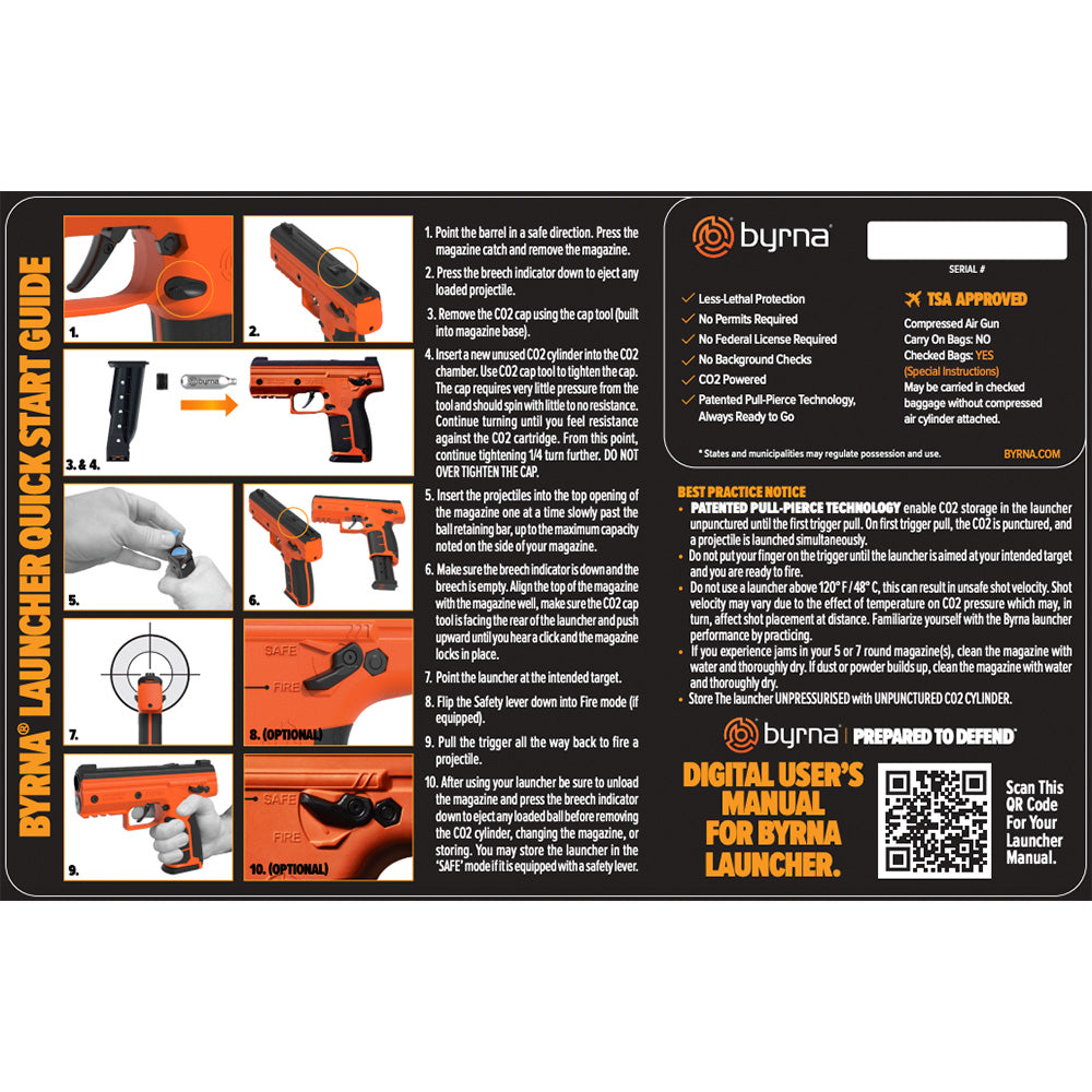 Launcher Card (Carry & Quick Start) - Byrna