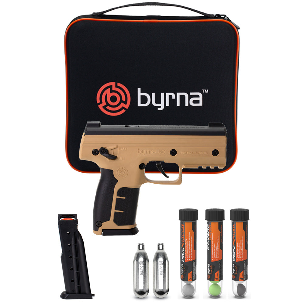 Byrna SD Kit - Non Lethal Self Defense Pistol | Pepper Spray Gun for ...