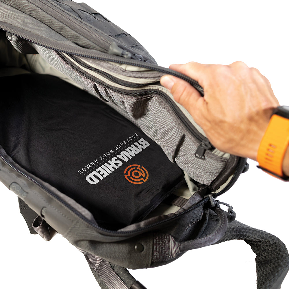 Bullet Resistant Backpack Armor | Byrna Shield Bulletproof Backpack Armor